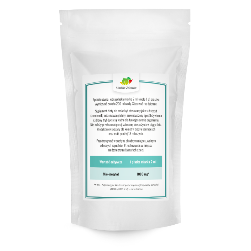 Inozytol mio-inozytol Witamina B8 w proszku suplement 1000mg 200g ...